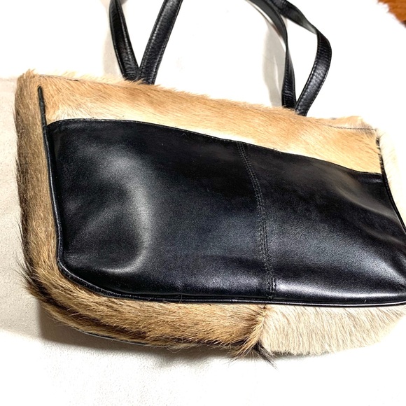 Bags | Vintage Leather And Pony Hair Shoulder Bag | Poshmark